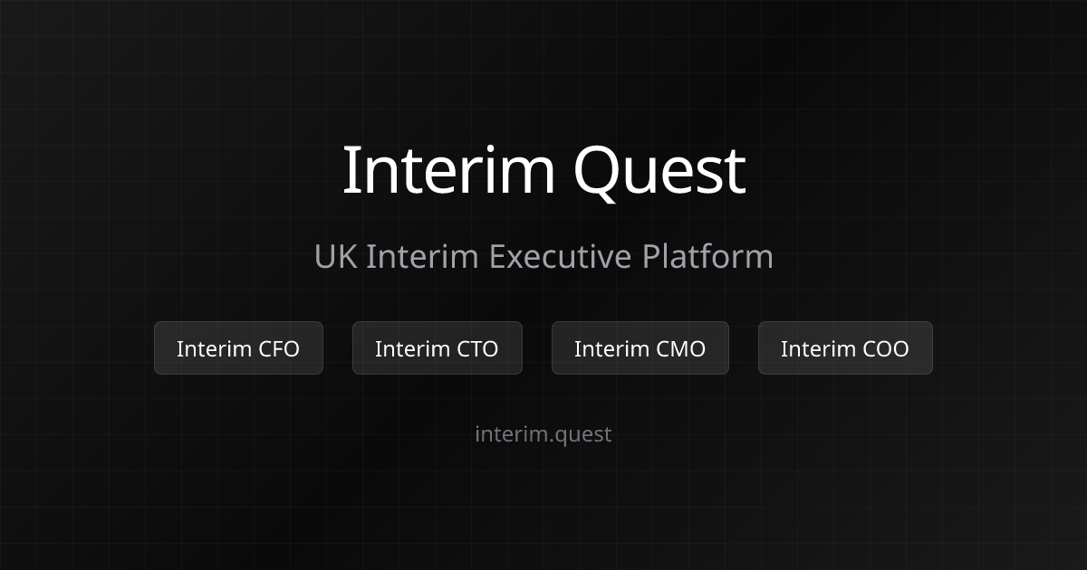 Interim Executive Recruitment | Interim CMO Recruitment
